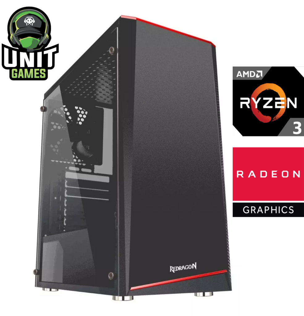 PC Gamers Ryzen 3 4100 con RX 580 8GB - UnitGames