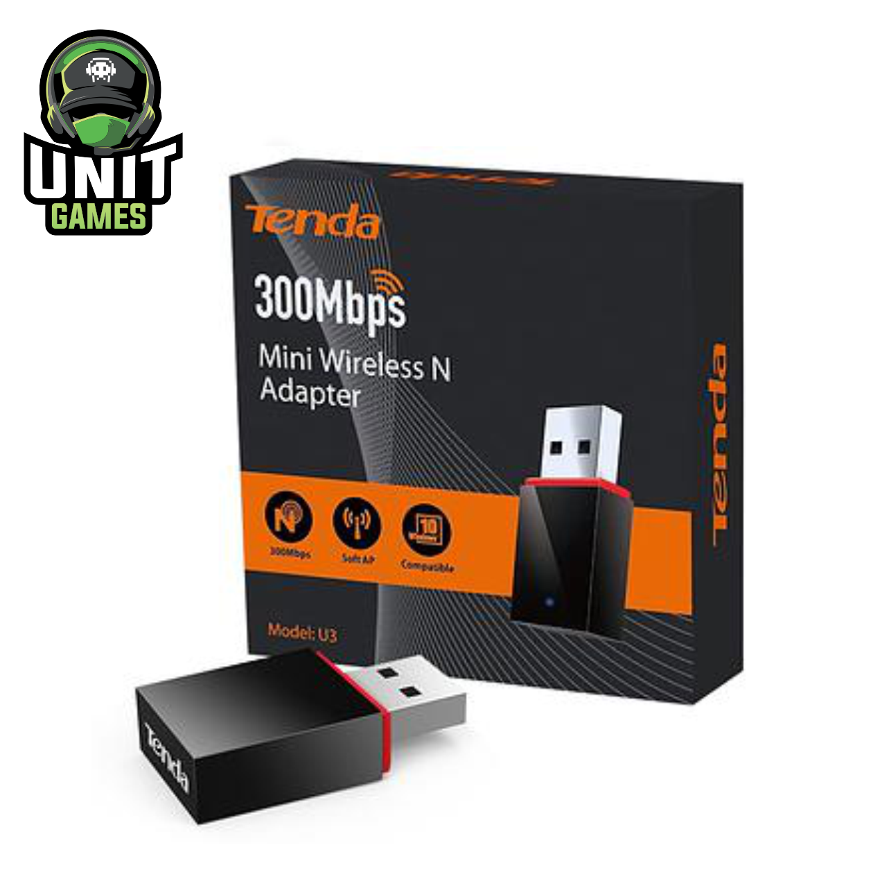 USB Wireless TENDA U3 300Mbps - UnitGames