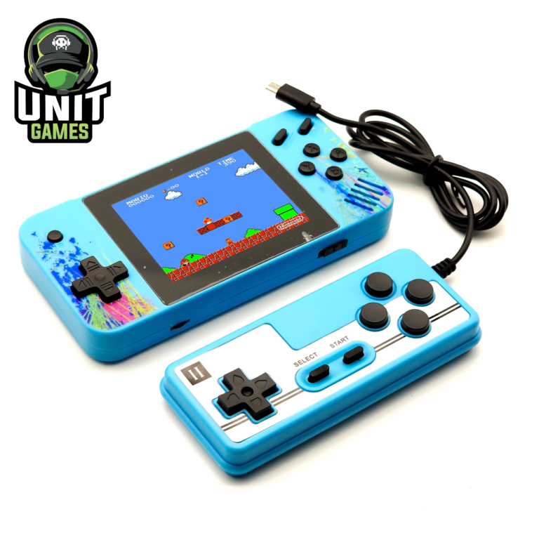 Consola Retro Portatil QF-G4 8Bit 800 Juegos con Joystick - UnitGames
