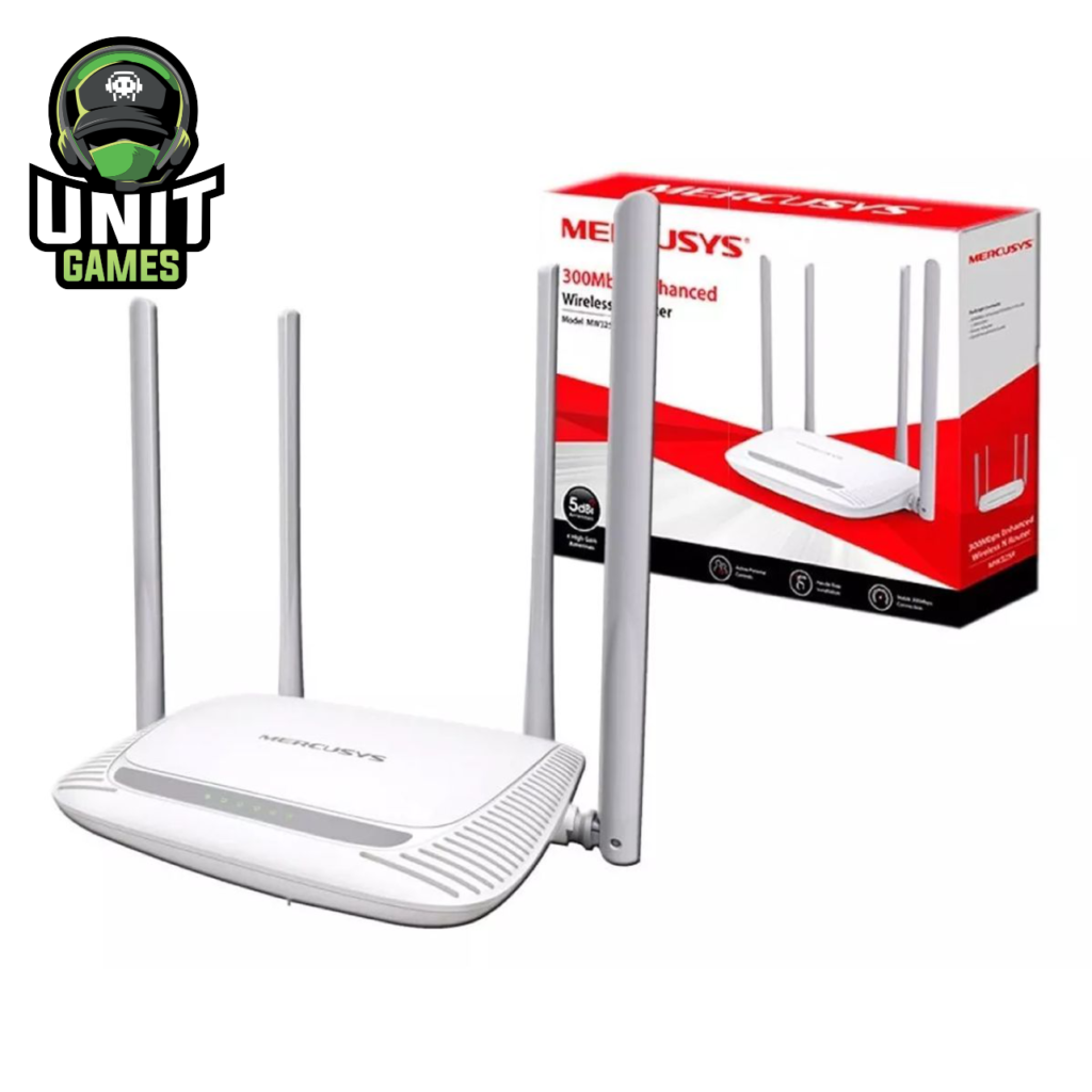 Router Wireless MERCUSYS MW325R 4 Antenas 300MBPS - UnitGames