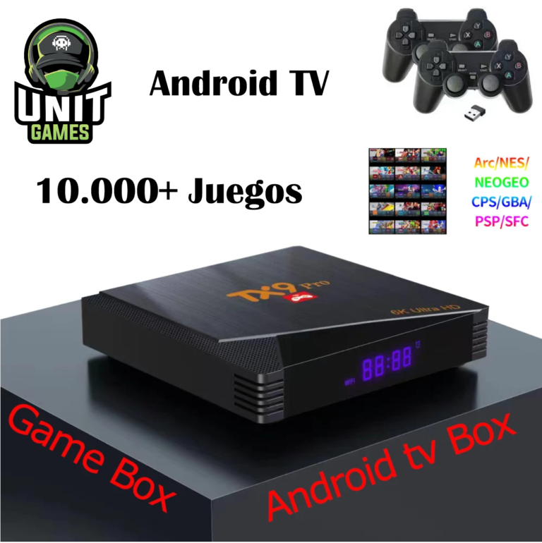 Consola y TV BOX Retro Doble Sistema TX9 Pro - UnitGames