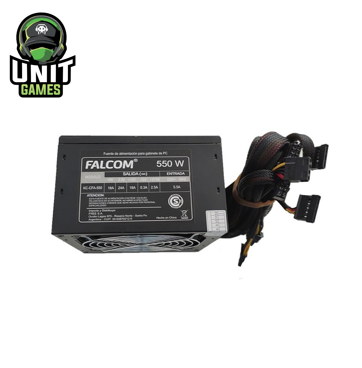 Fuente FALCOM 550W KC-CFA550 - UnitGames