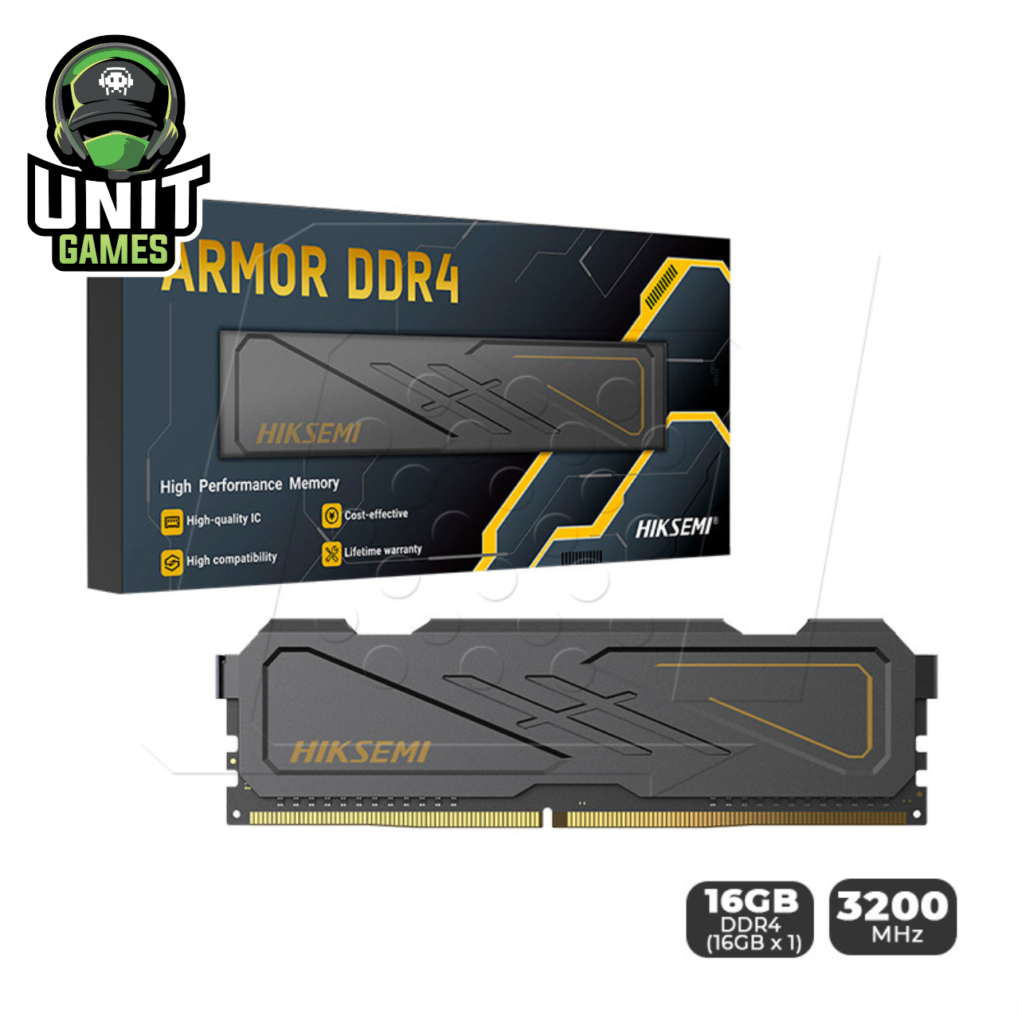 Memoria HIKSEMI Armor 16GB DDR4 3200Mhz Black - UnitGames