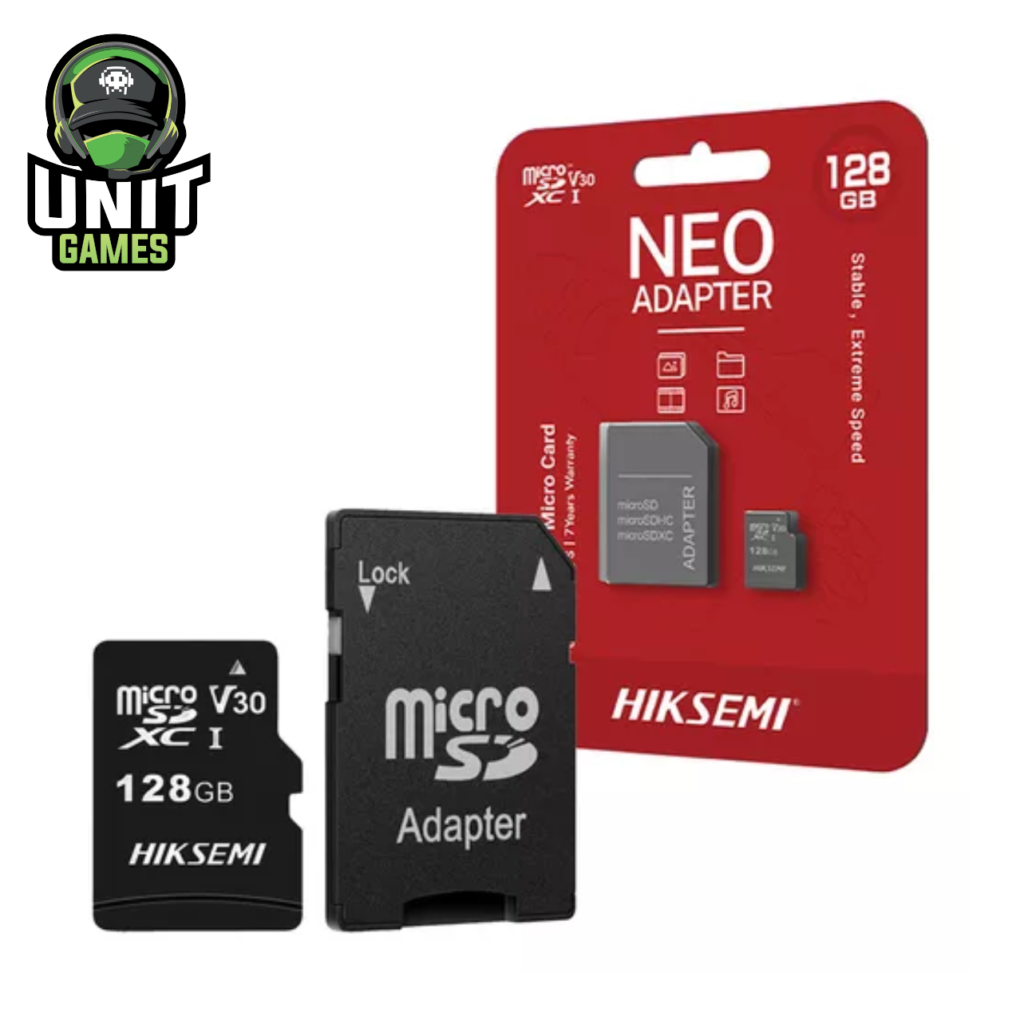 Memoria Micro SD HIKSEMI 128GB NEO V30 Clase 10 - UnitGames