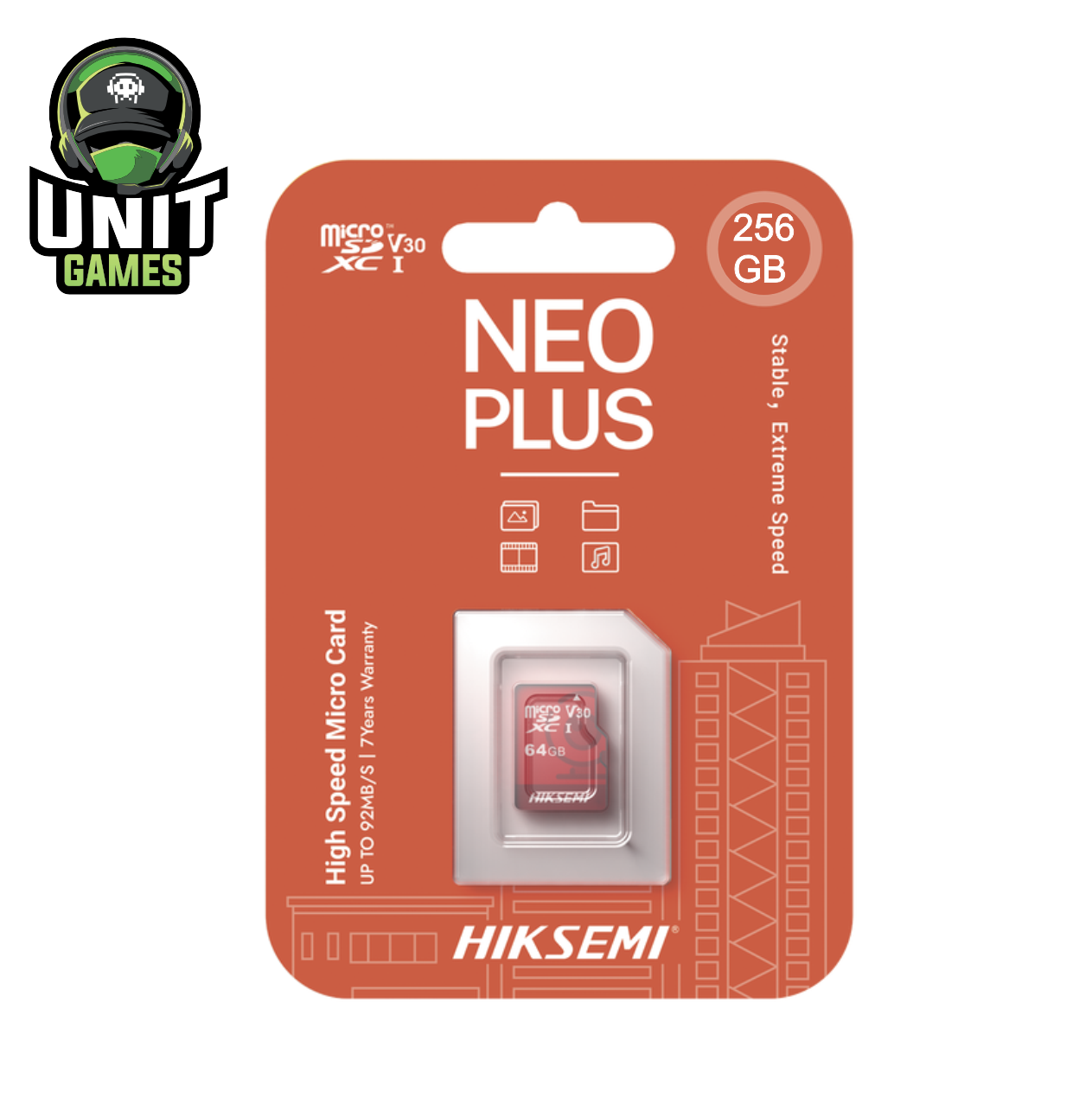 Memoria Micro SD HIKSEMI 256GB NEO PLUS Camaras videovigilancia - UnitGames