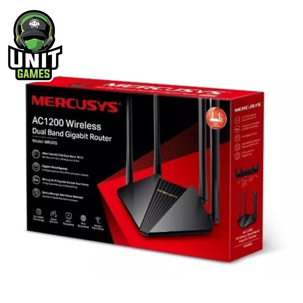Router Wireless MERCUSYS AC1200 Dual Band Gigabit - UnitGames